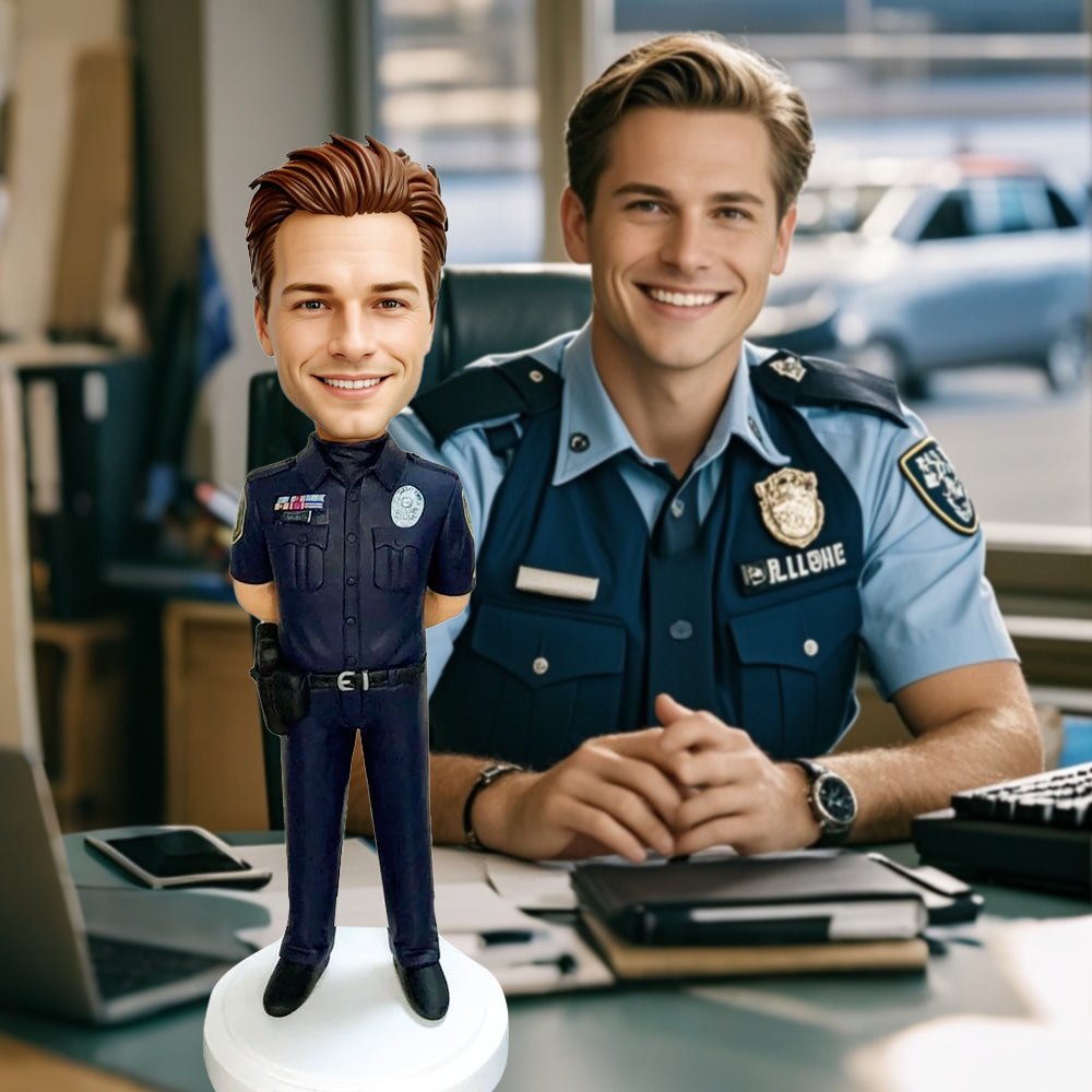 Custom Police Bobbleheads - Handcrafted Officer Figurines & Unique ...